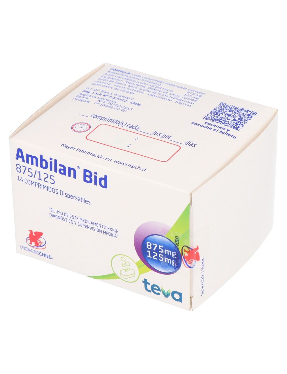 Precio Ambilan Bid 875/125 mg 14 Comprimidos | Farmalisto CL