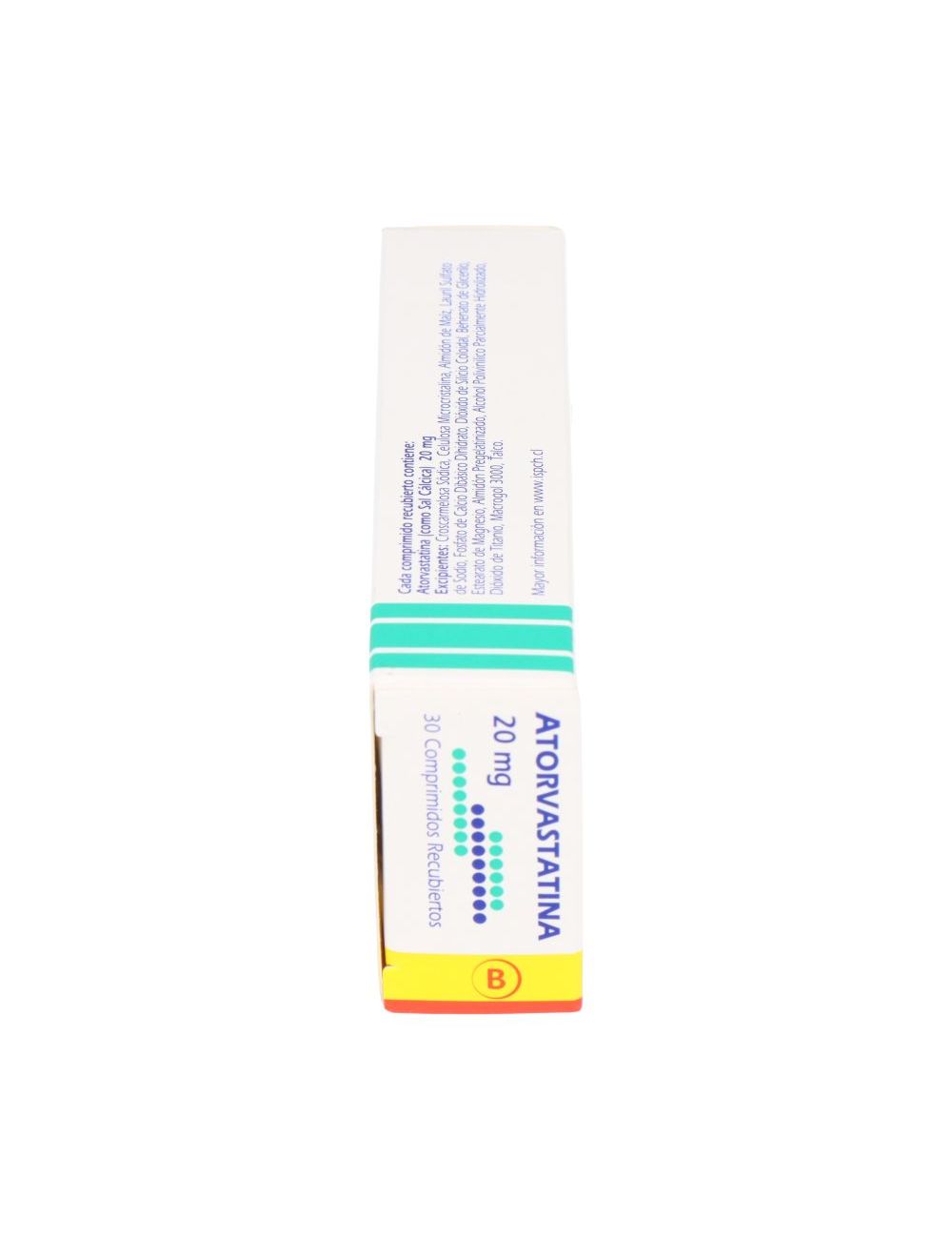 Precio Atorvastatina 20 mg 30 comprimidos mintlab | Farmalisto CL