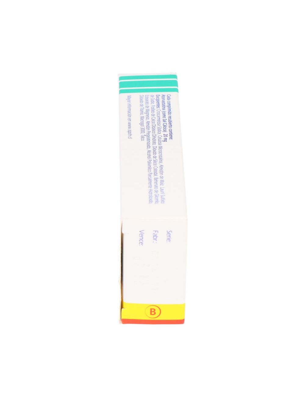 Precio Atorvastatina 20 mg 30 comprimidos mintlab | Farmalisto CL