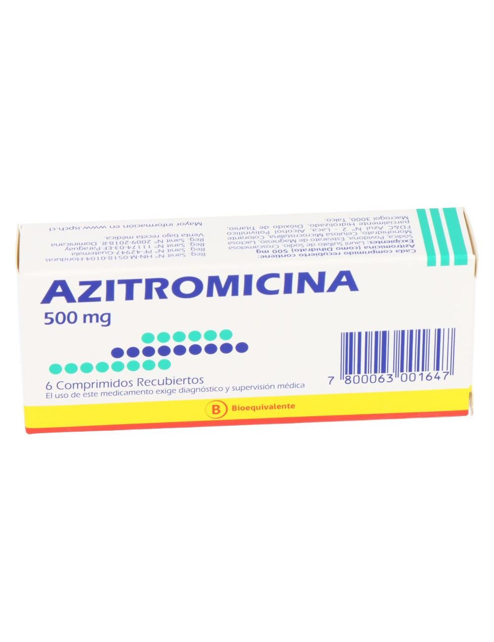 AZITROMICINA 500 MG 6 COMPRIMIDOS RECUBIERTOS BIOEQUIVALENTE MINTLAB