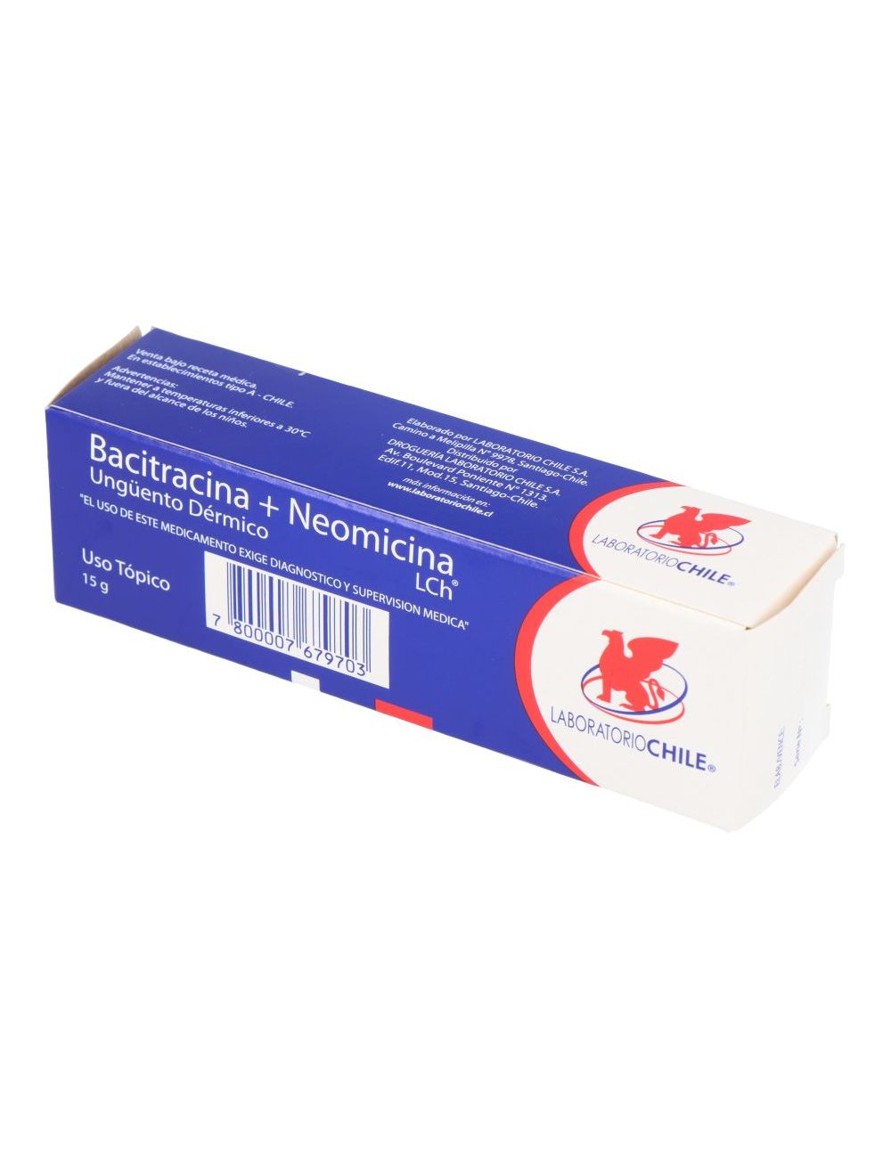 Precio Bacitracina Neomicina Ungüento 15 g | Farmalisto CL