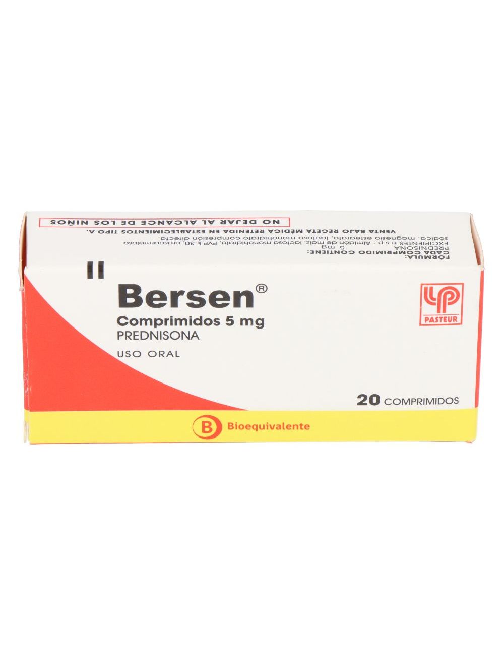 PREDNISONA BERSEN 5 MG 20 COMPRIMIDOS BIOEQUIVALENTE PASTEUR