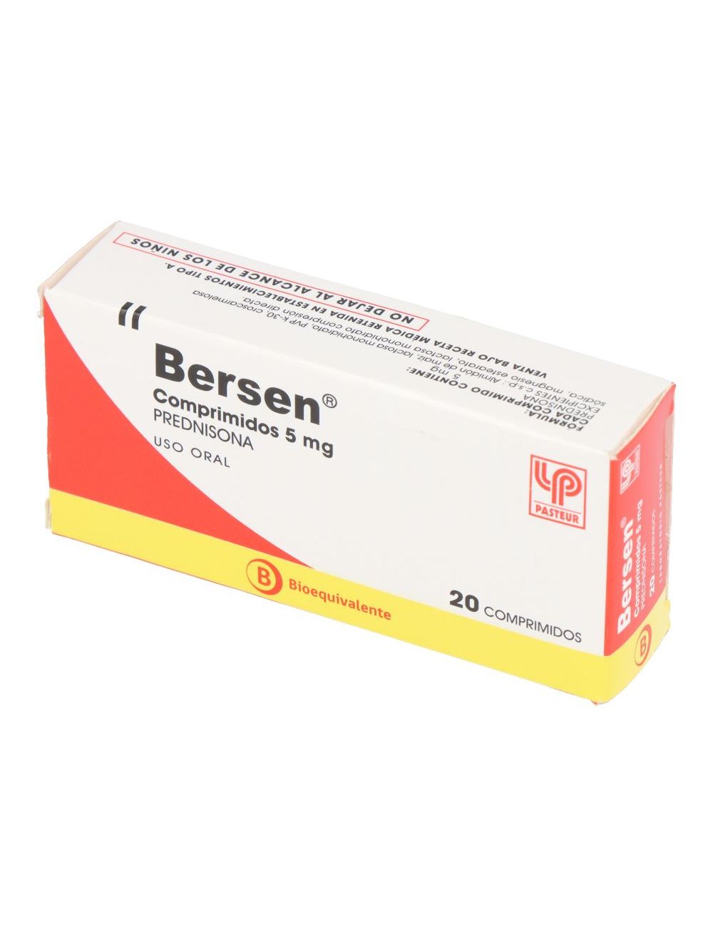 PREDNISONA BERSEN 5 MG 20 COMPRIMIDOS BIOEQUIVALENTE PASTEUR