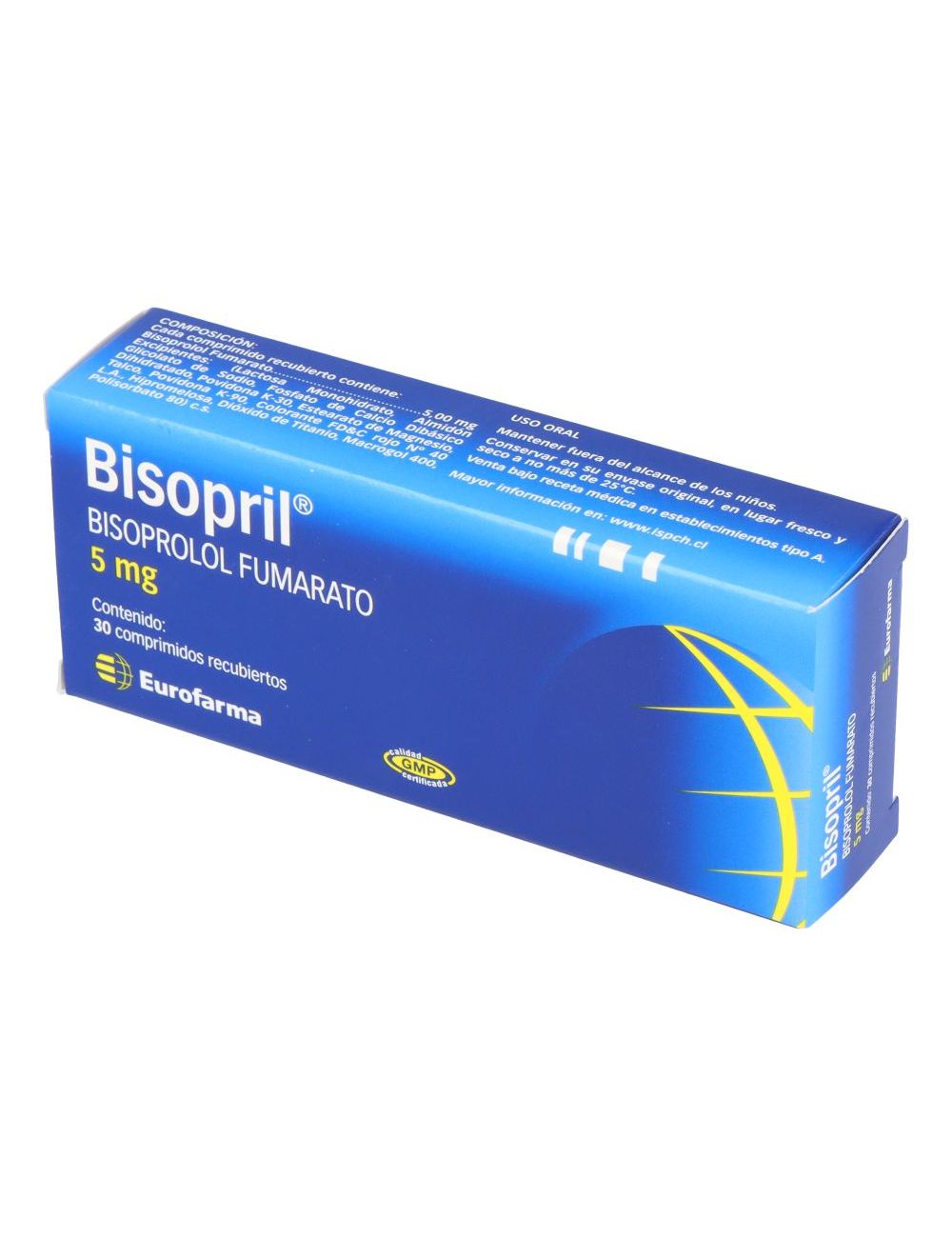 Precio Bisopril 5 mg 30 Comprimidos | Farmalisto CL