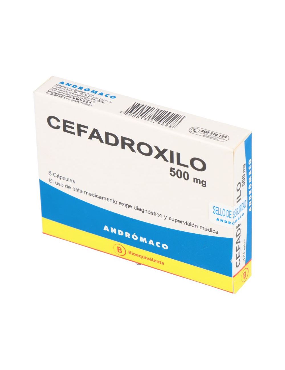Precio Cefadroxilo 500 mg 8 Cápsulas | Farmalisto CL