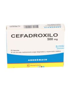 CEFADROXILO 500 MG 8 CAPSULAS BIOEQUIVALENTE ANDROMACO