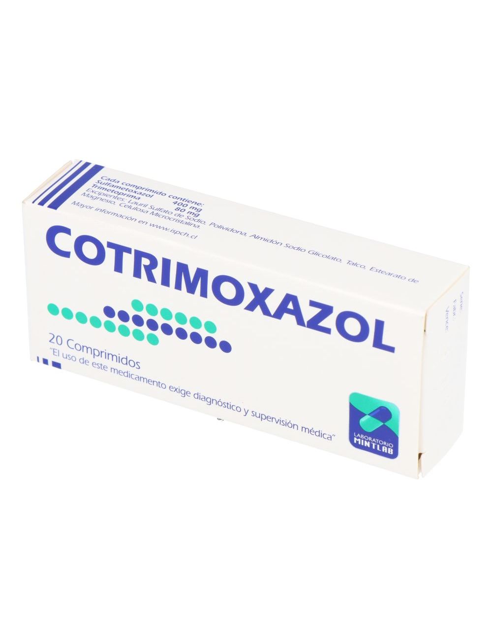 COTRIMOXAZOL SULFAMETOXAZOL TRIMETOPRINA 400/80MG 20 COMP. MINTLAB