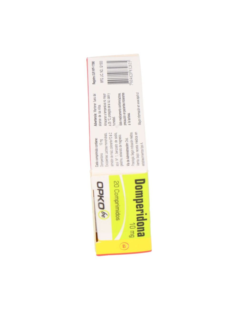 DOMPERIDONA 10 MG 20 COMPRIMIDOS BIOEQUIVALENTE OPKO