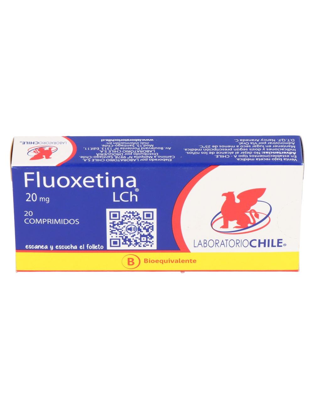 FLUOXETINA BE.COM.20MG.20 BIOEQUIVALENTE