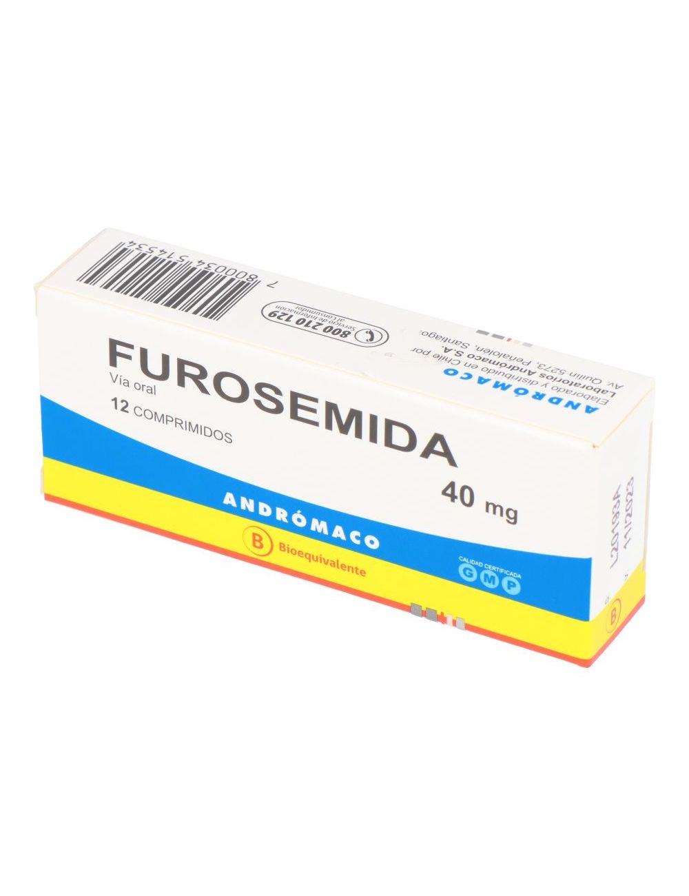 Precio Furosemida 40 mg 12 Comprimidos | Farmalisto CL