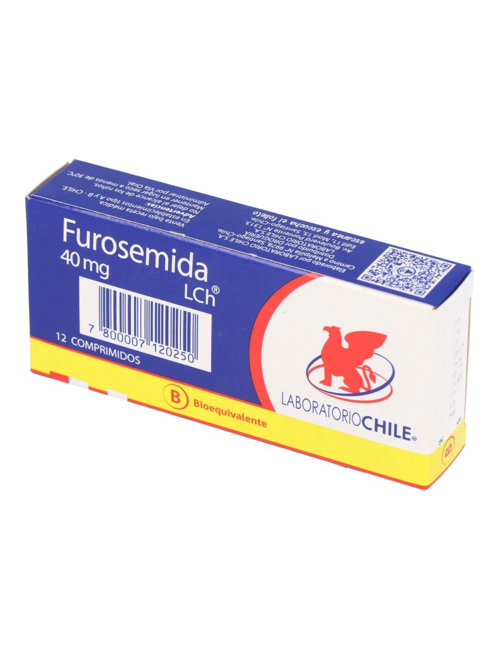 Precio Furosemida 40 mg 12 Comprimidos Chile | Farmalisto CL