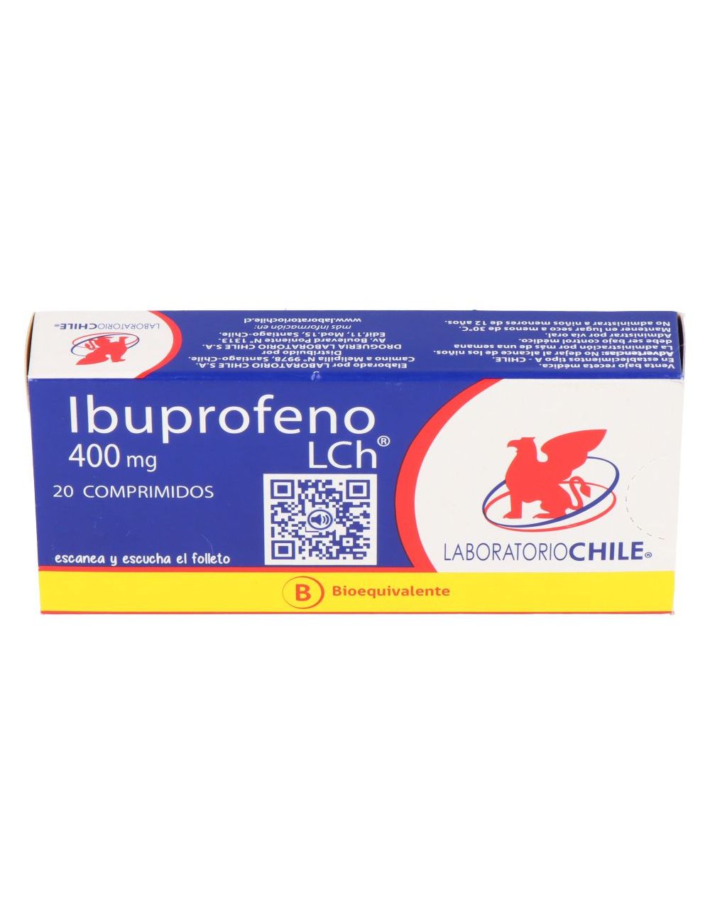 Precio Ibuprofeno 400 mg 20 Comprimidos | Farmalisto CL