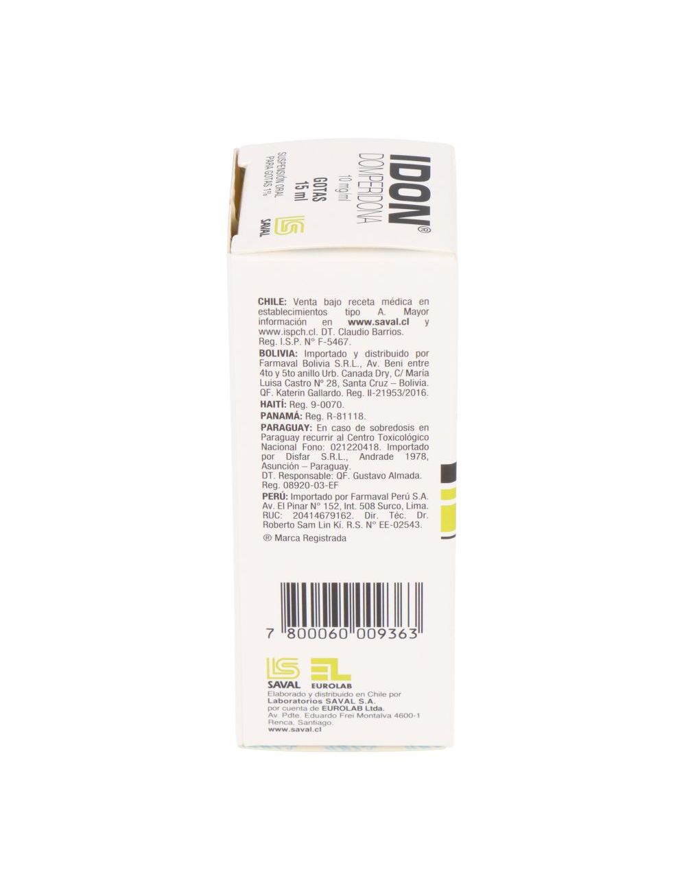 Precio Idon 10 mg/mL Suspension Gotas 15 mL | Farmalisto CL