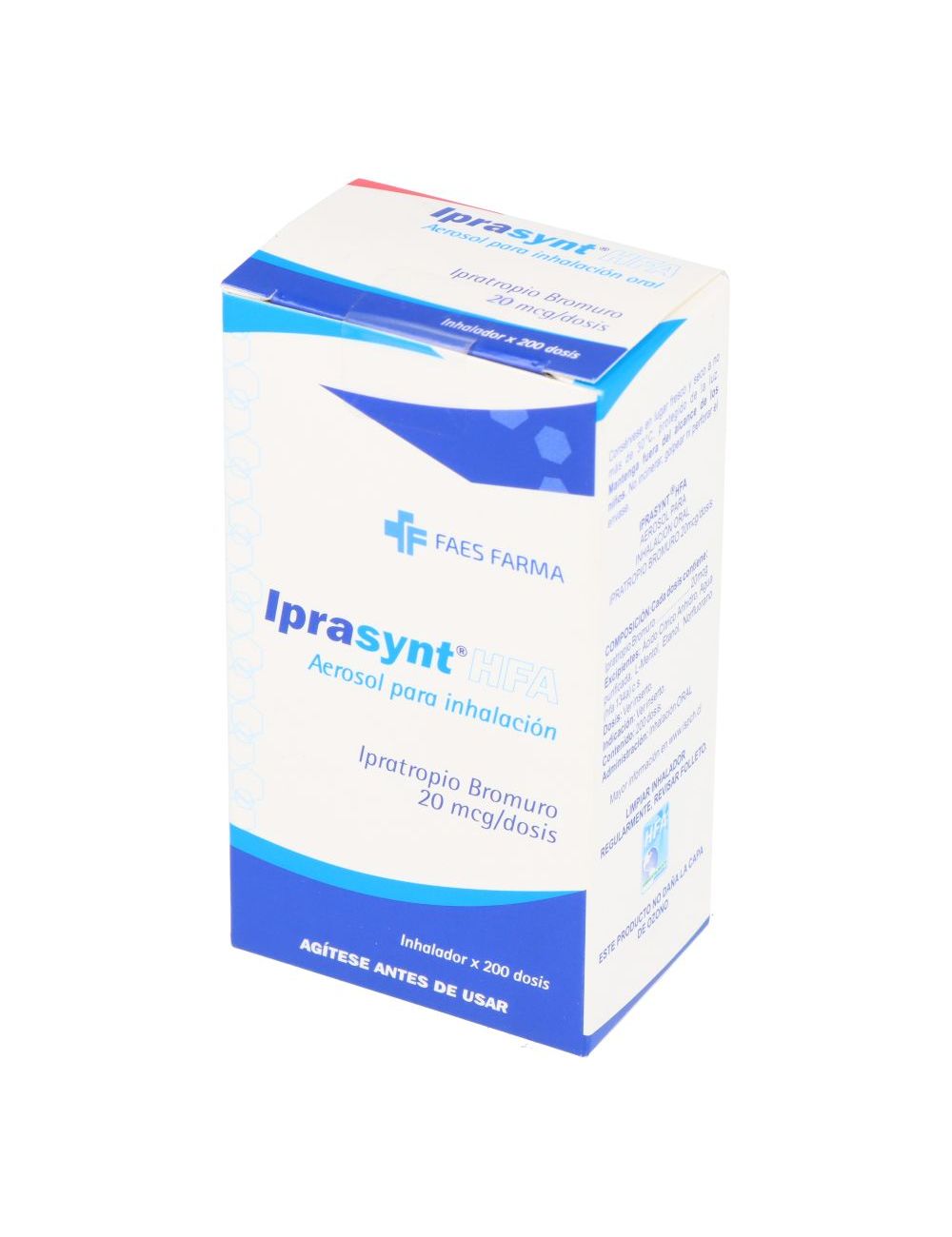 BROMURO IPRATROPIO IPRASYNT HFA 20 MCG/DOSIS X 200 DOSIS AEROSOL PARA ...
