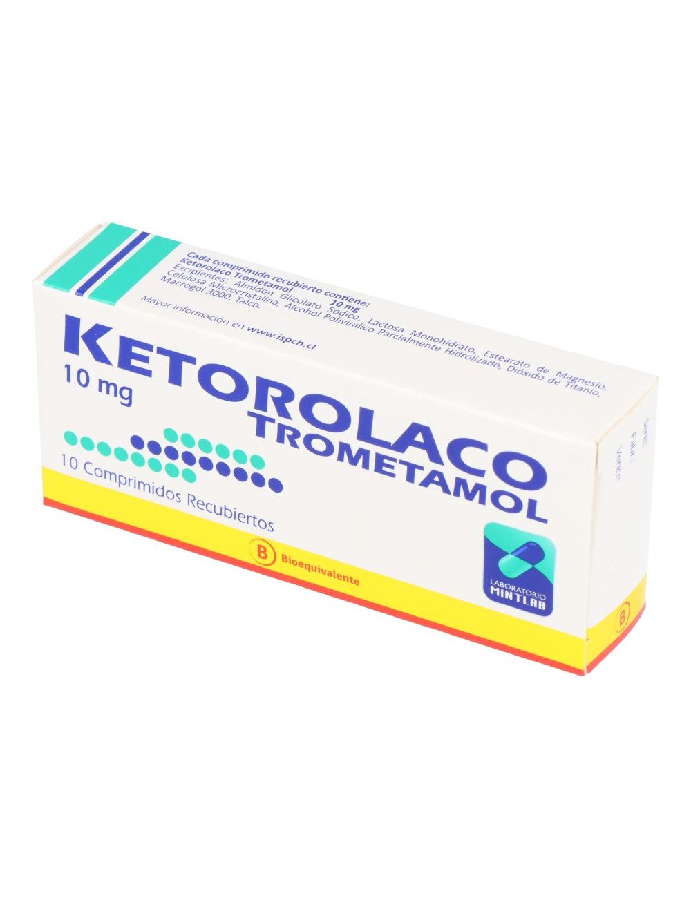 TROMETAMOL KETEROLACO 10 MG 10 COMPRIMIDOS RECUBIERTOS BIOEQUIVALENTE ...