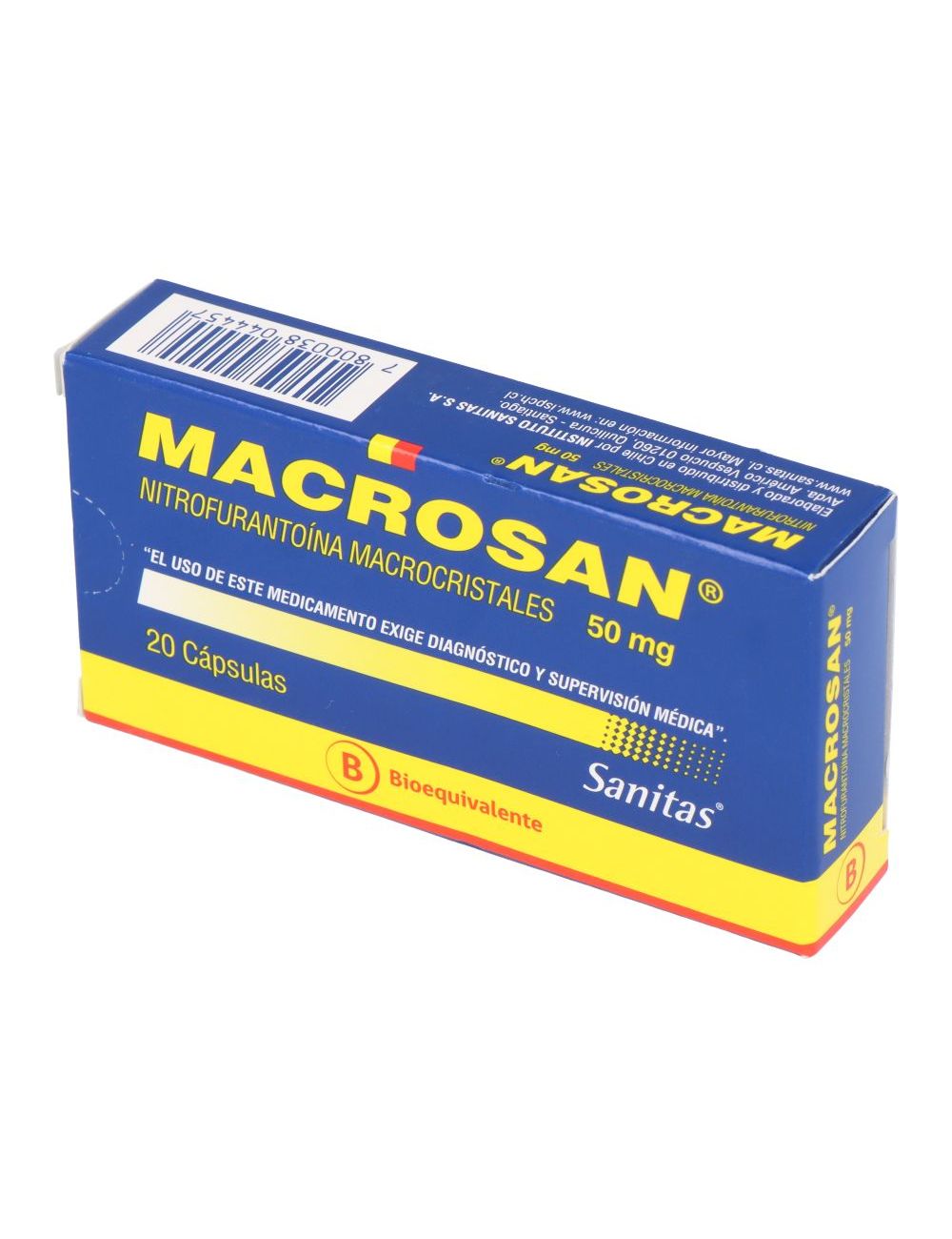 Precio Macrosan 50 mg 20 Cápsulas | Farmalisto CL