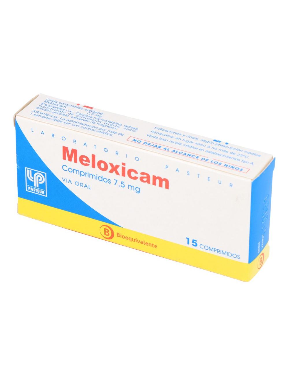 Precio Meloxicam 7,5 mg 15 Comprimidos | Farmalisto CL