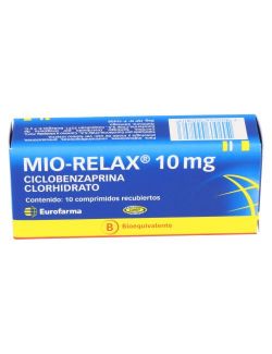 Precio Mio-Relax 10 mg 10 Comprimidos | Farmalisto CL