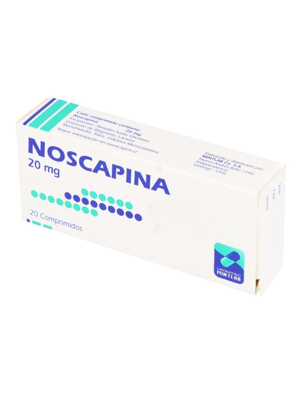 NOSCAPINA 20 MG 20 COMPRIMIDOS MINTLAB