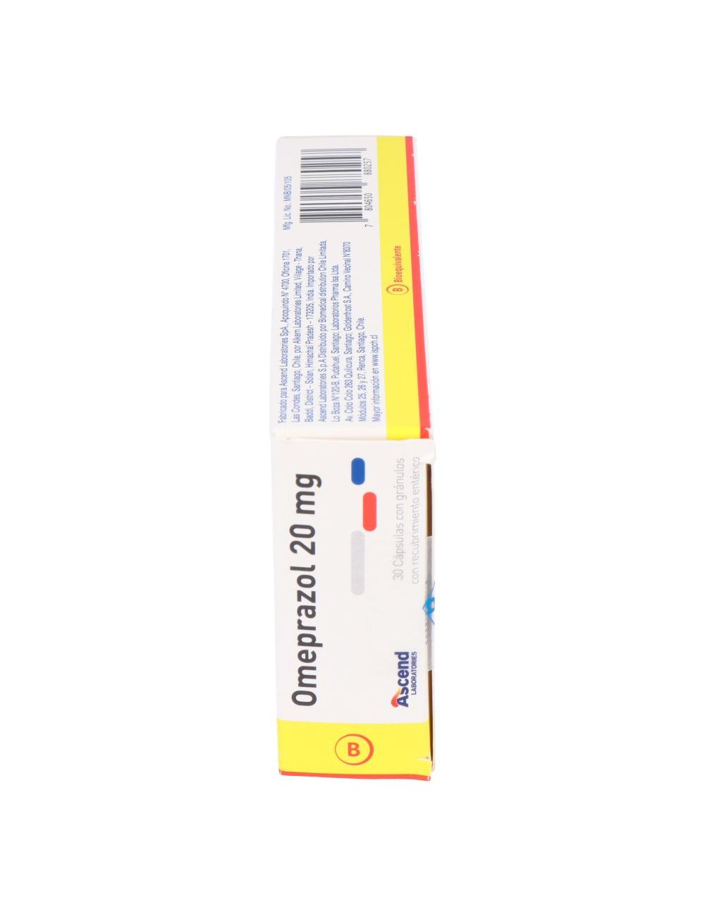 Precio Omeprazol 20 mg 30 Cápsulas | Farmalisto CL