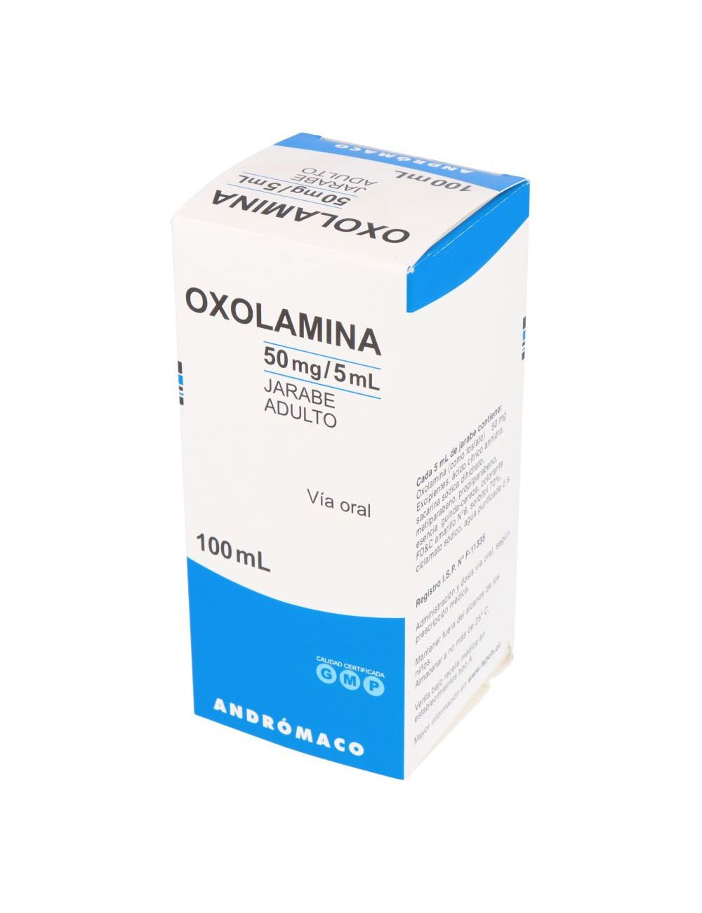 OXOLAMINA 50 MG/5ML JARABE ADULTO 100 ML ANDROMACO