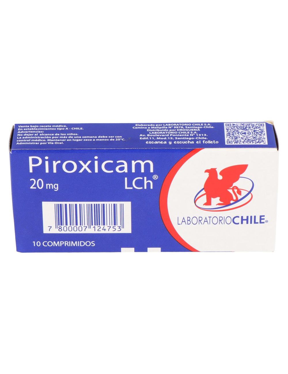 PIROXICAM COM.20MG.10 * VARIOS