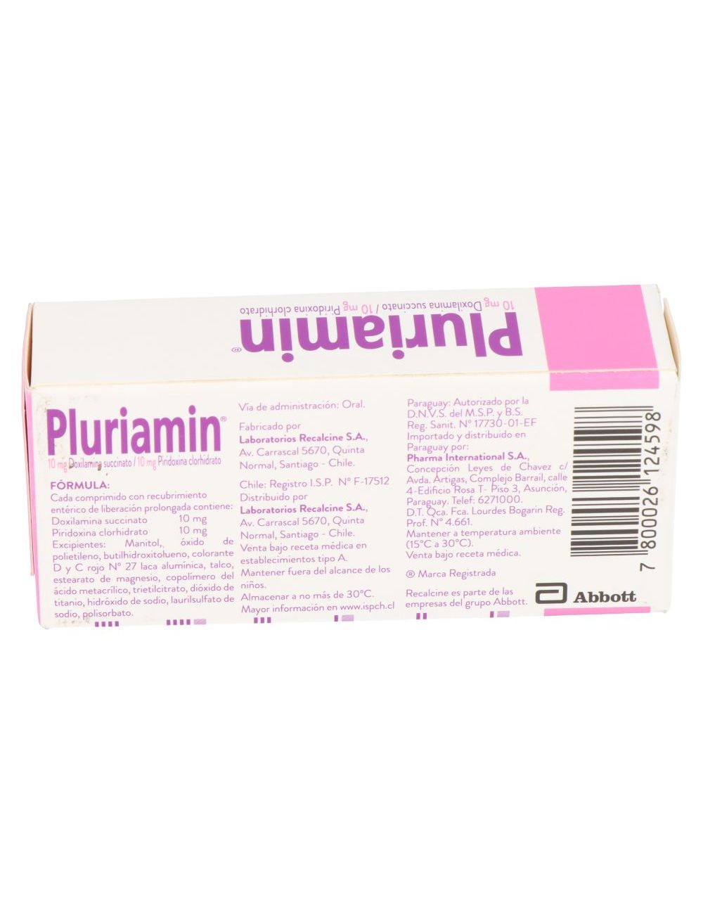 Precio Pluriamin 10 mg 30 Comprimidos | Farmalisto CL
