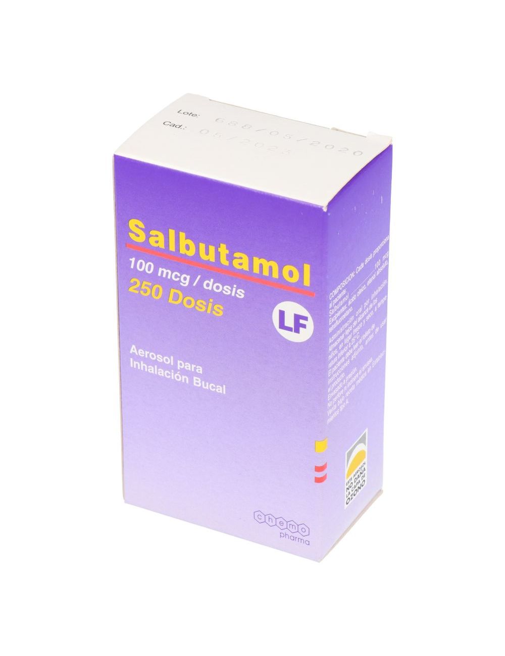 Precio Salbutamol-LF 250 Dosis Inhalacion Bucal | Farmalisto CL