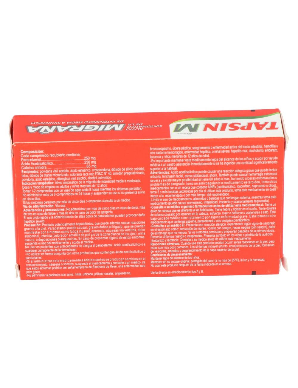 Precio Tapsin M 10 Comprimidos Recubiertos | Farmalisto CL