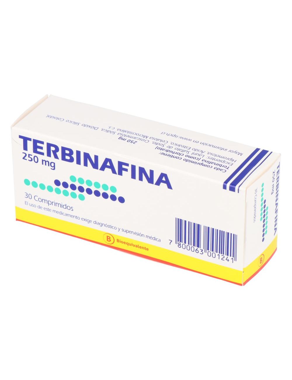 Precio Terbinafina 250 mg 30 Comprimidos | Farmalisto CL