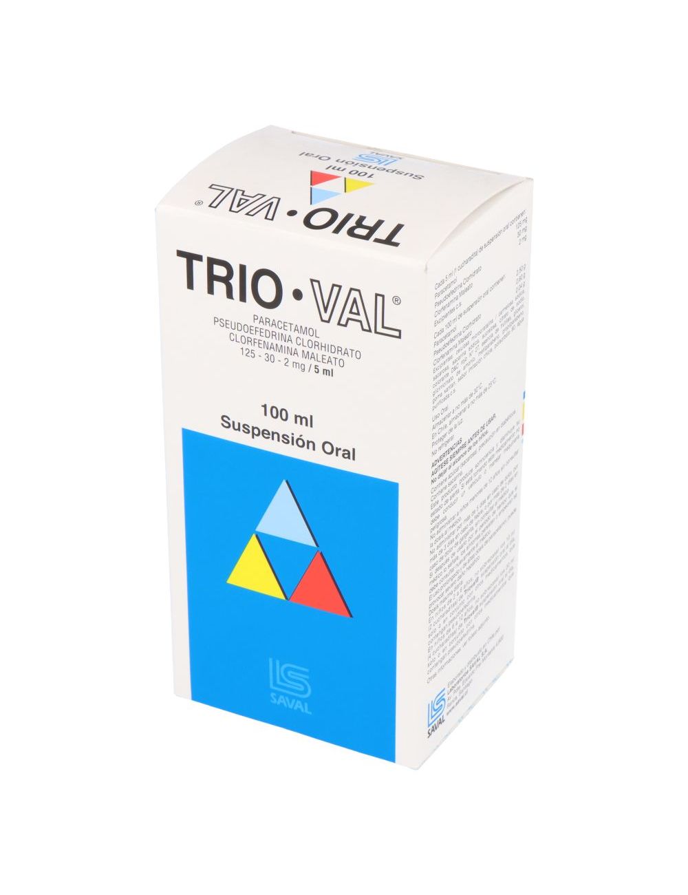 Precio Trio-Val 30 mg Suspensión Oral 100 mL | Farmalisto CL