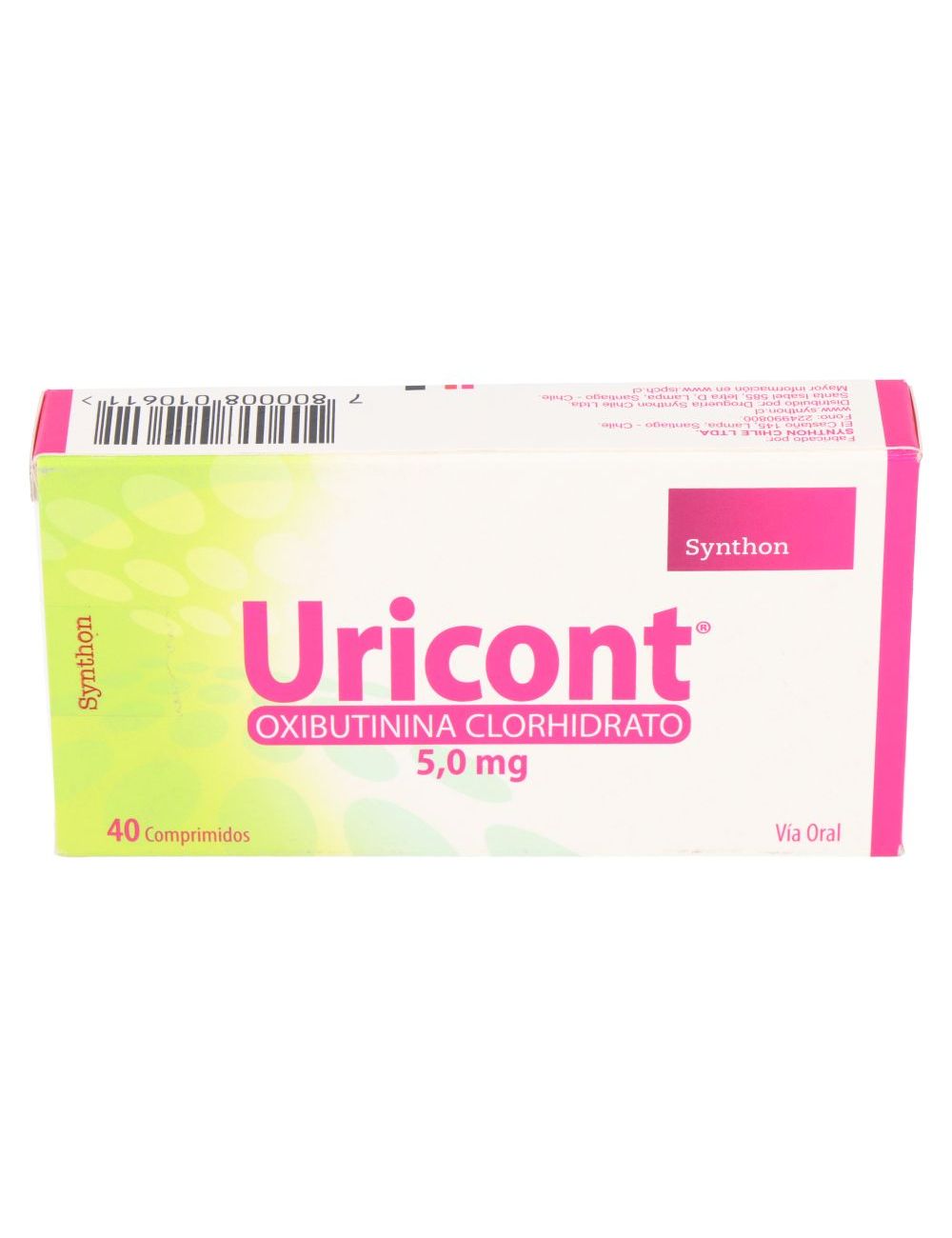 Precio Uricont 5 mg 40 Comprimidos | Farmalisto CL