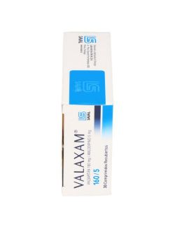 Precio Valaxam 160 mg/5 mg 30 Comprimidos | Farmalisto CL