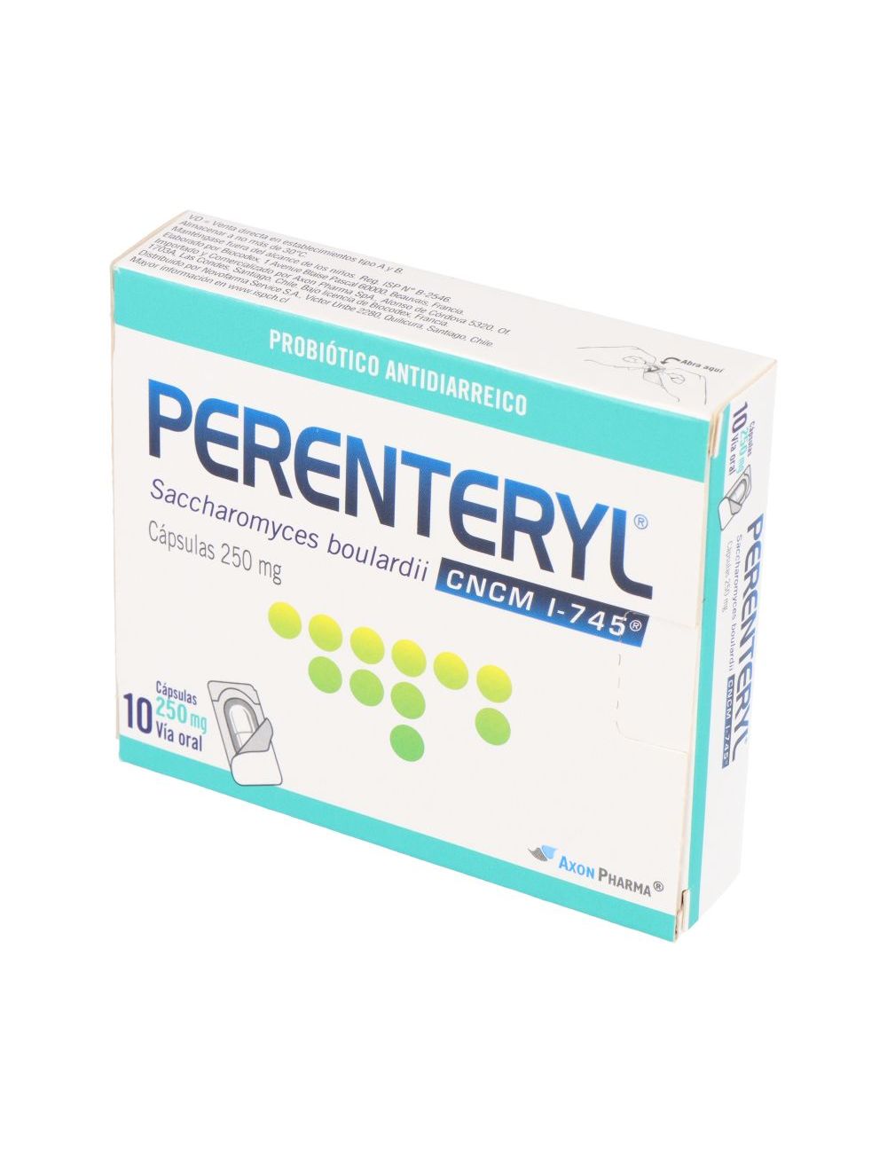 PERENTERYL PROBIÓTICO ANTIDIARREICO 10 CÁPSULAS DE 250 MG AXON PHARMA