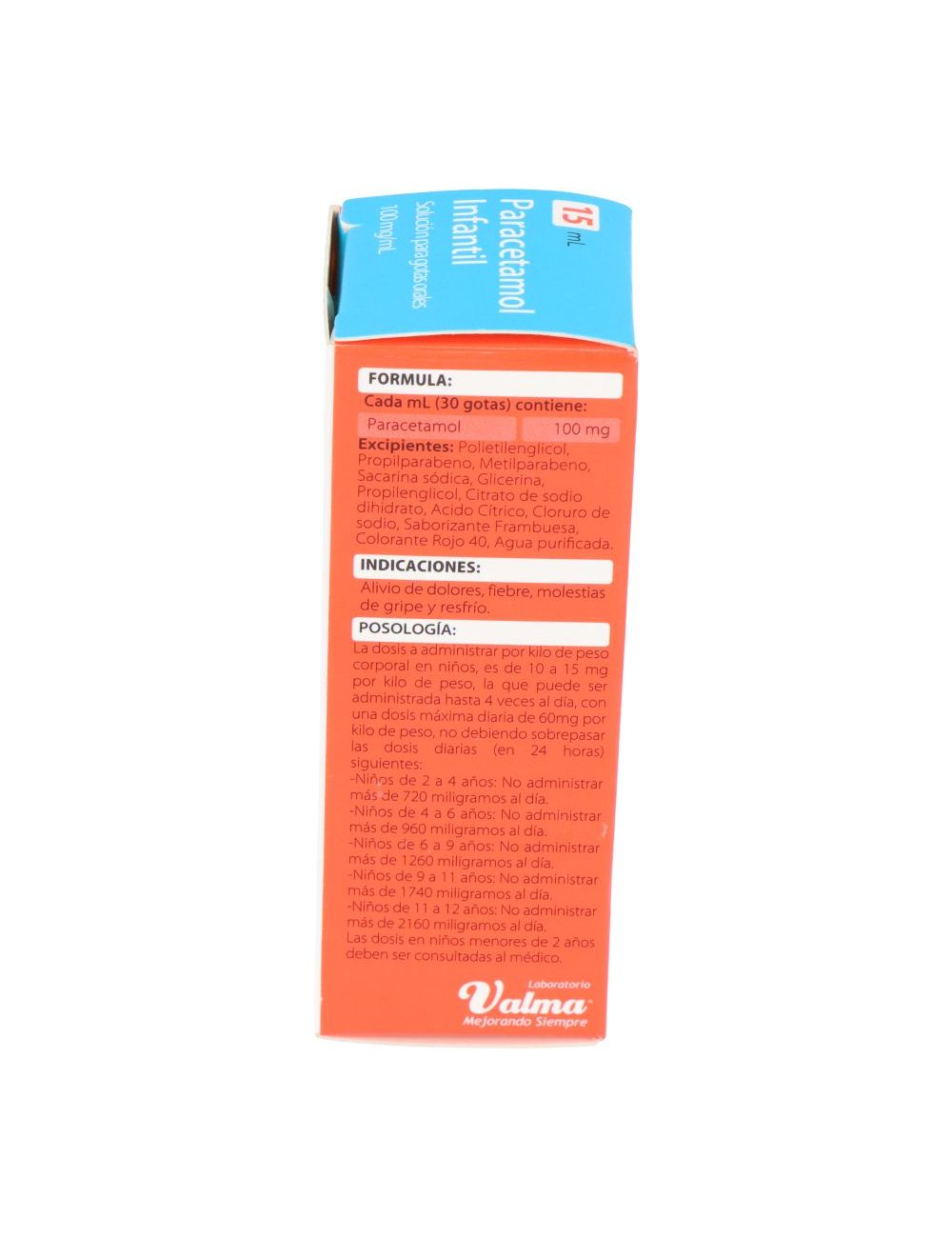 Precio Paracetamol Infantil 100 mg/mL Gotas 15 mL | Farmalisto CL