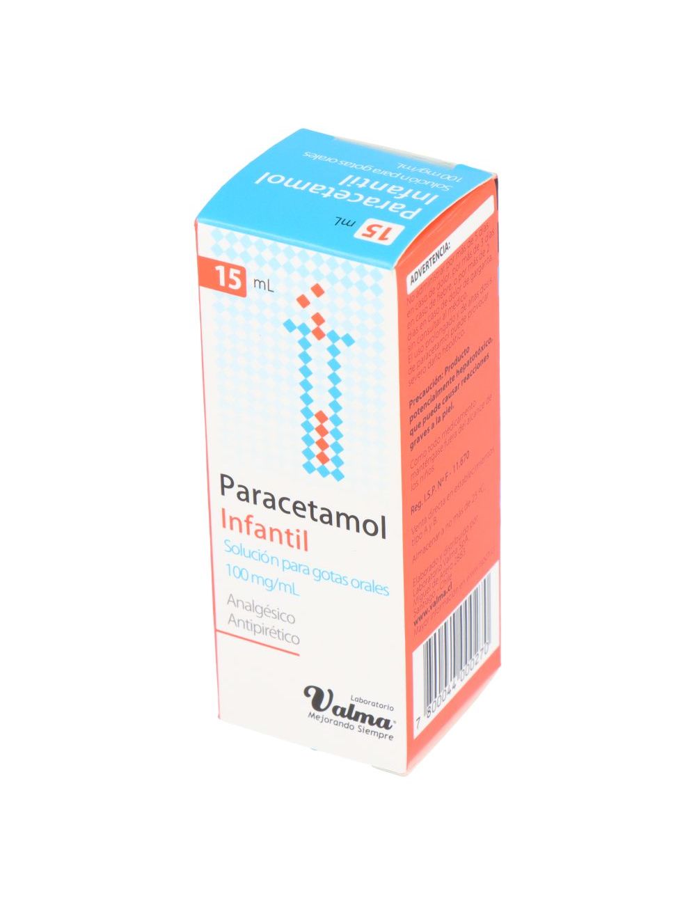 Precio Paracetamol Infantil 100 mg/mL Gotas 15 mL | Farmalisto CL