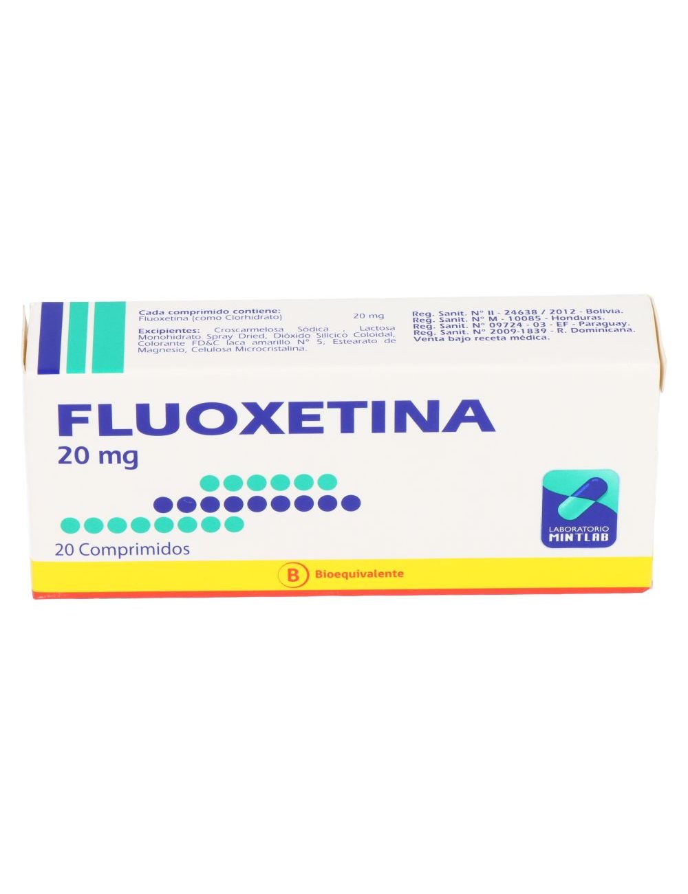Precio Fluoxetina 20 mg 20 Comprimidos | Farmalisto CL