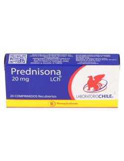 Precio Prednisona 20 mg 20 Comprimidos | Farmalisto CL