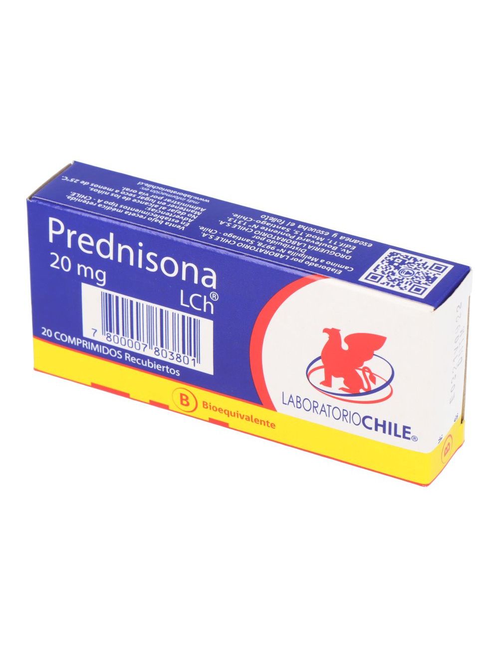 Precio Prednisona 20 mg 20 Comprimidos | Farmalisto CL