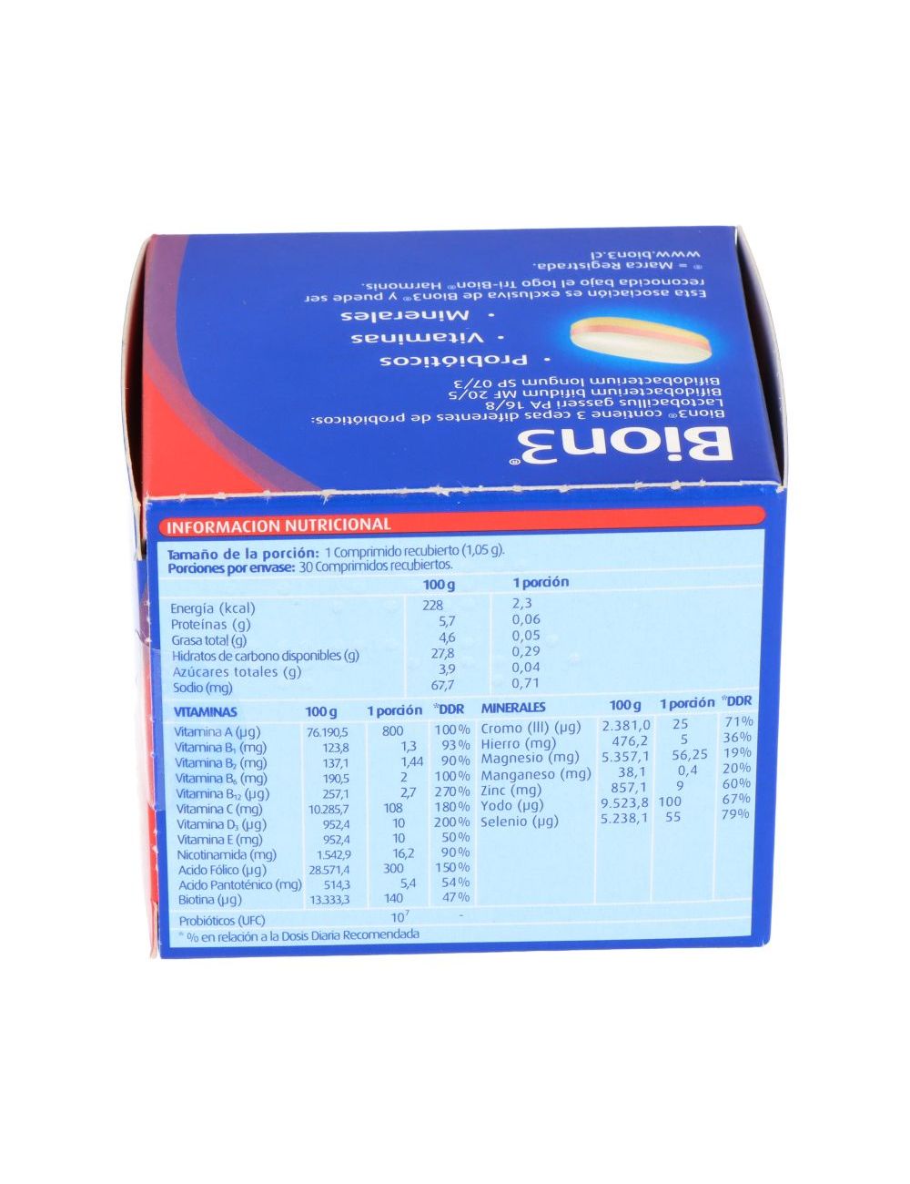 Precio Bion3 30 Comprimidos | Farmalisto CL