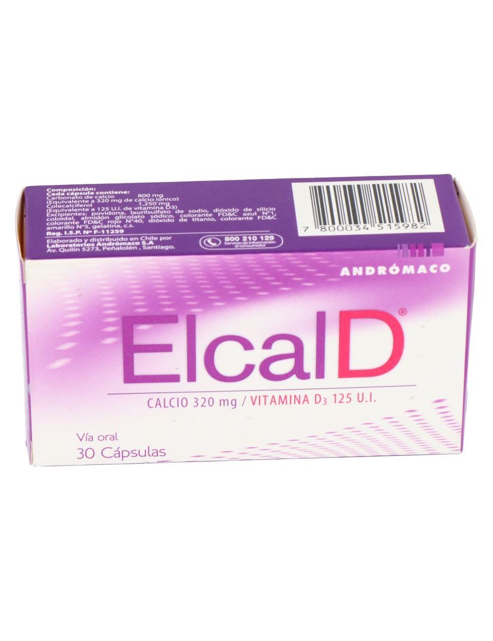 ELCAL D 30 CAPSULAS ANDROMACO