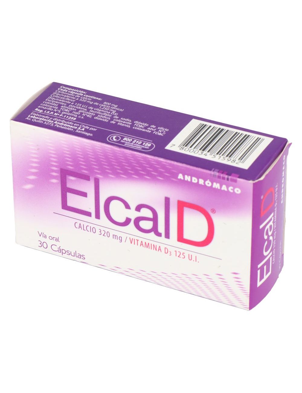 ELCAL D 30 CAPSULAS ANDROMACO