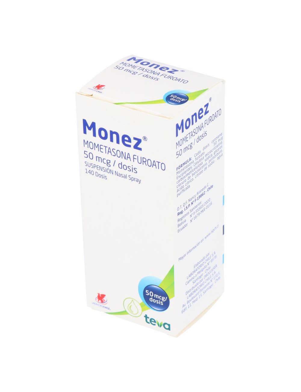Precio Monez 50 Mcg/Dosis Suspension Nasal 140 Dosis | Farmalisto CL
