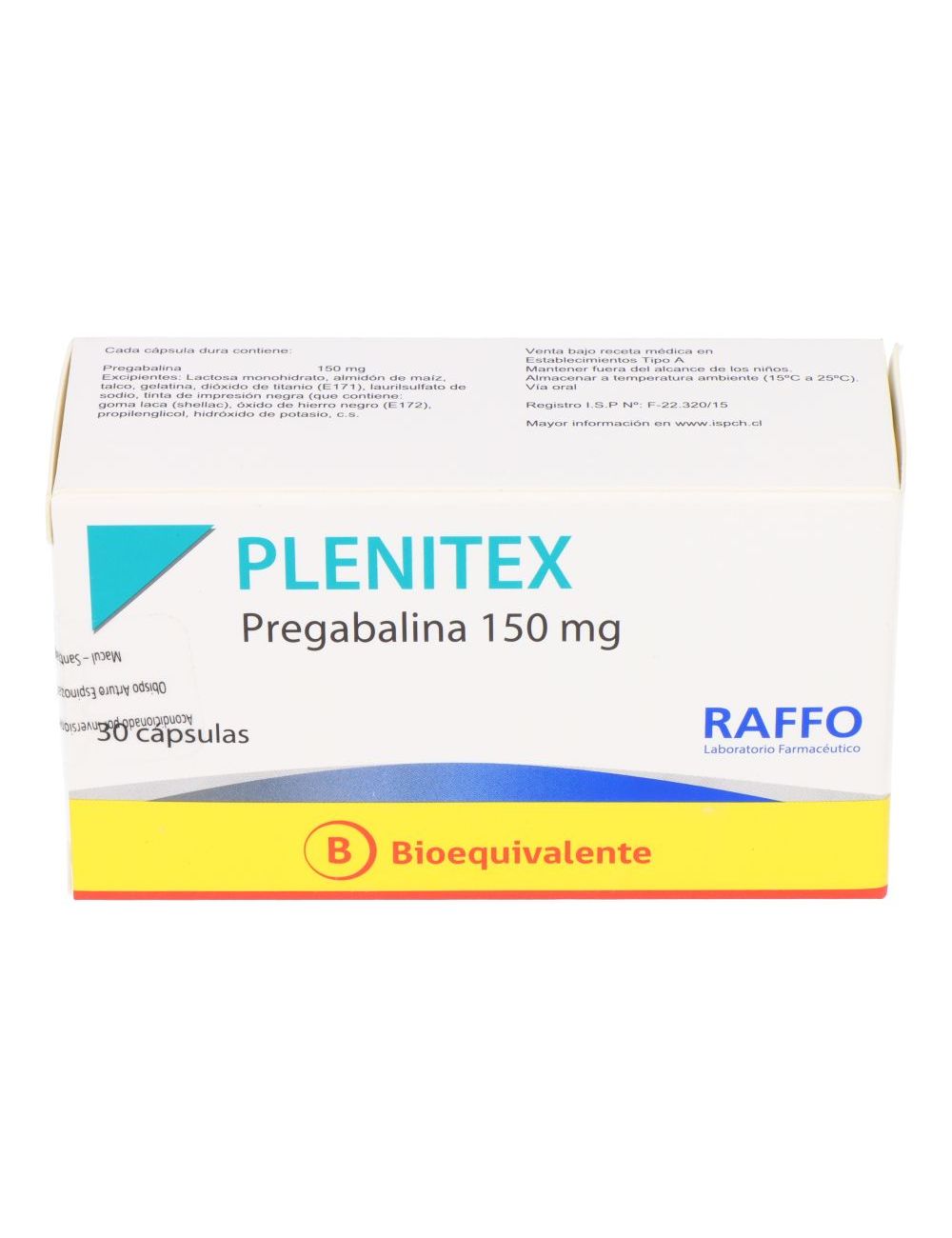 Precio Plenitex Pregabalina 150 mg 30 Cápsulas | Farmalisto CL