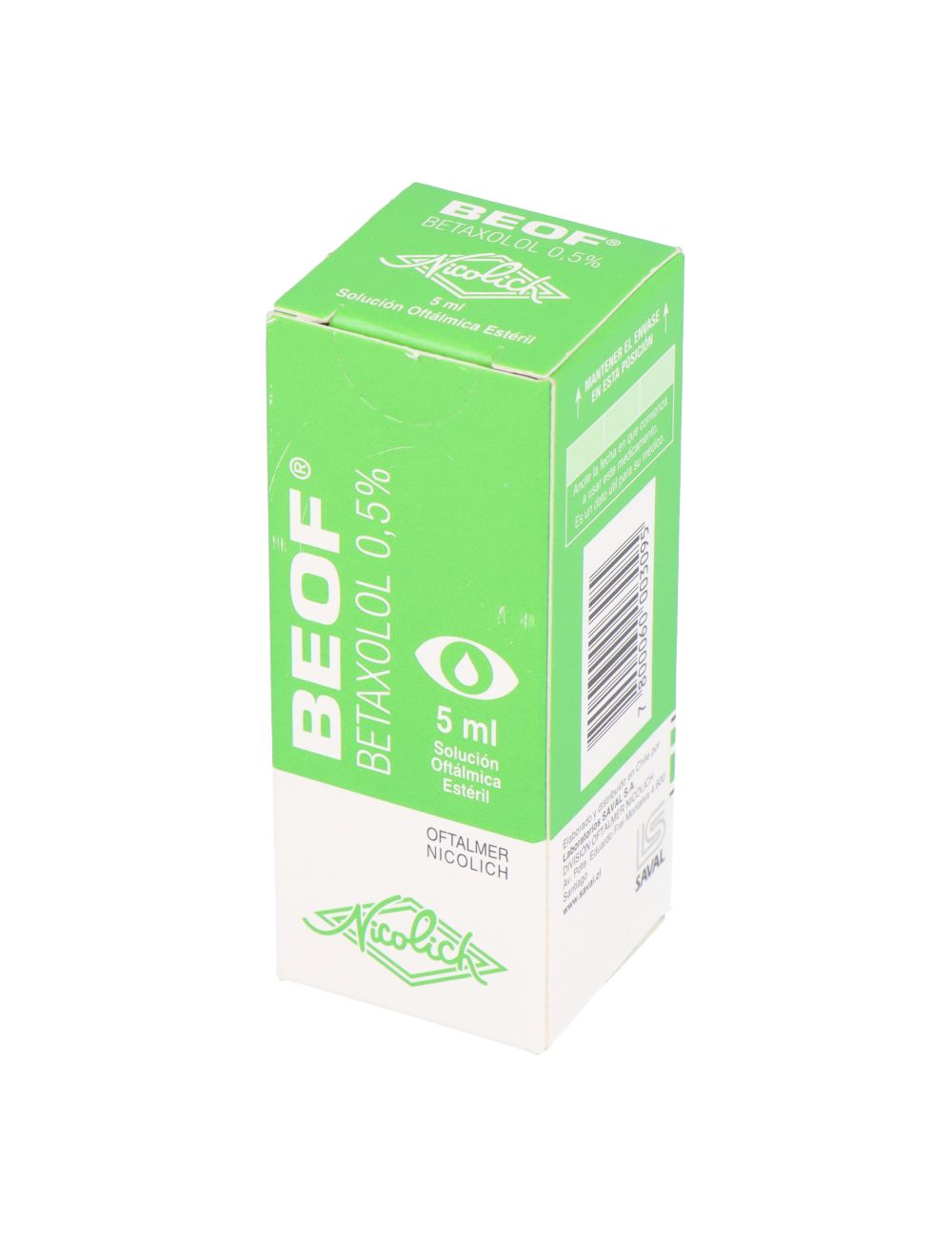 Precio Beof 0.5 % Solucion Oftalmica 5 mL | Farmalisto CL