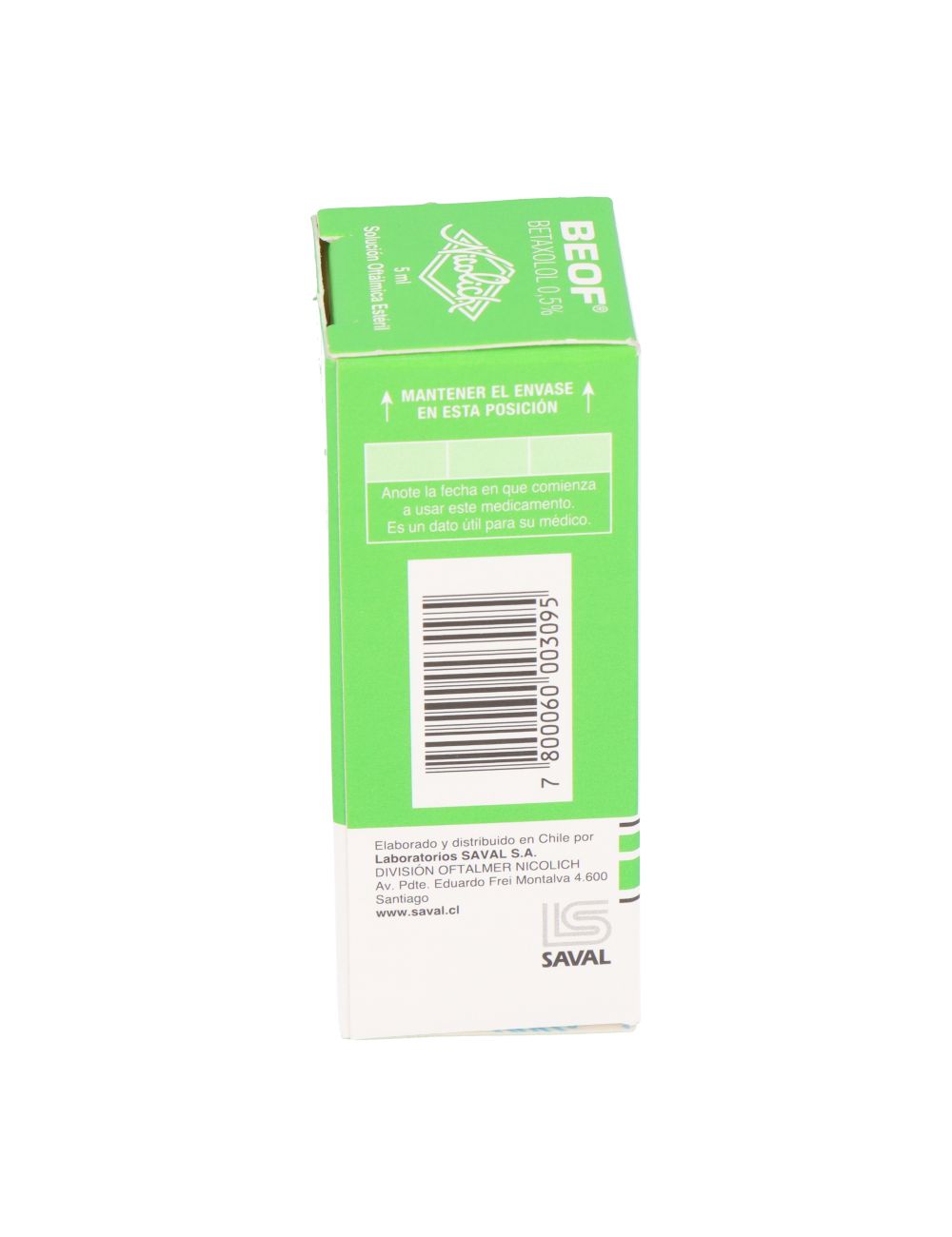 Precio Beof 0.5 % Solucion Oftalmica 5 mL | Farmalisto CL