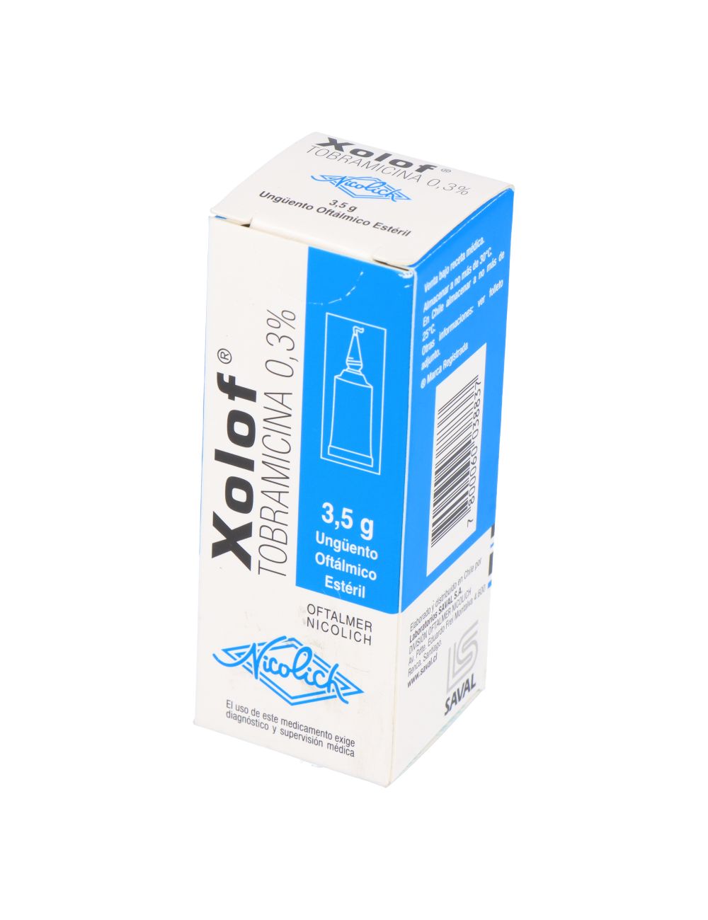 Precio Xolof 0.3 % Ungüento Oftálmico 3.5 g | Farmalisto CL