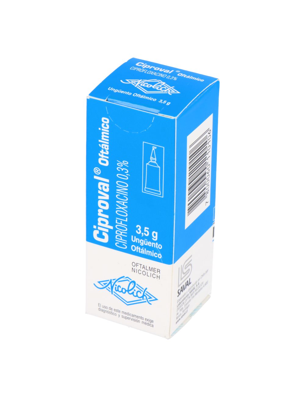 Precio Ciproval 0.3% Ungüento Oftalmico 5 mL | Farmalisto CL