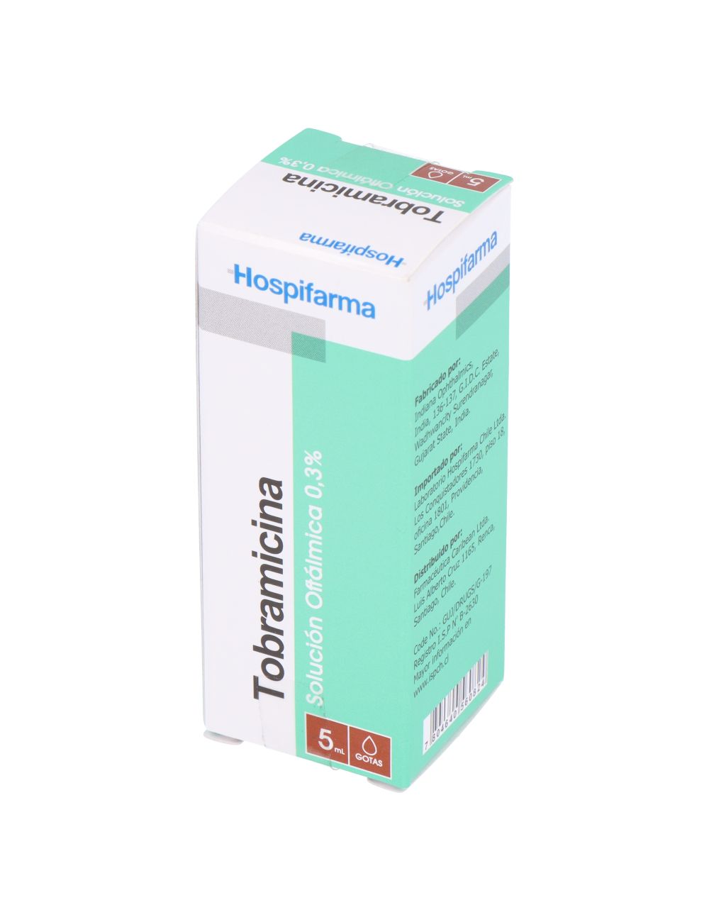 Precio Tobramicina 0.3% Solución Oftálmica 5 mL | Farmalisto CL