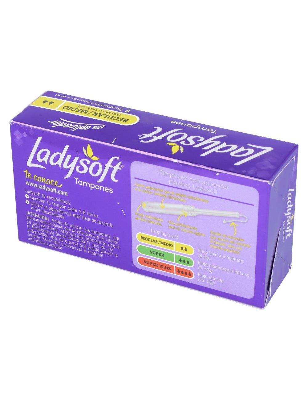 Precio Ladysoft 8 Tampones Flujo Regular Medio | Farmalisto CL